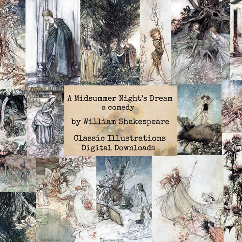 A Midsummer Night's Dream a Comedy by William - Etsy