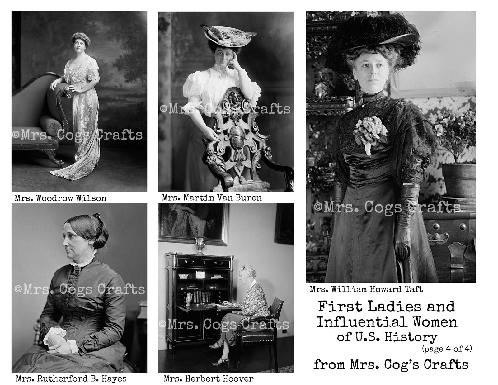 First Ladies and Influential Women From U. S. History | Etsy