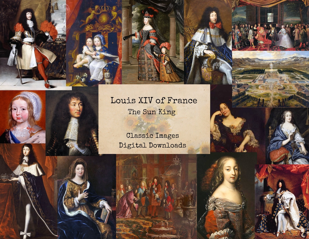 The Sun King, Louis XIV - Printable Images, Vintage Art, Instant ...