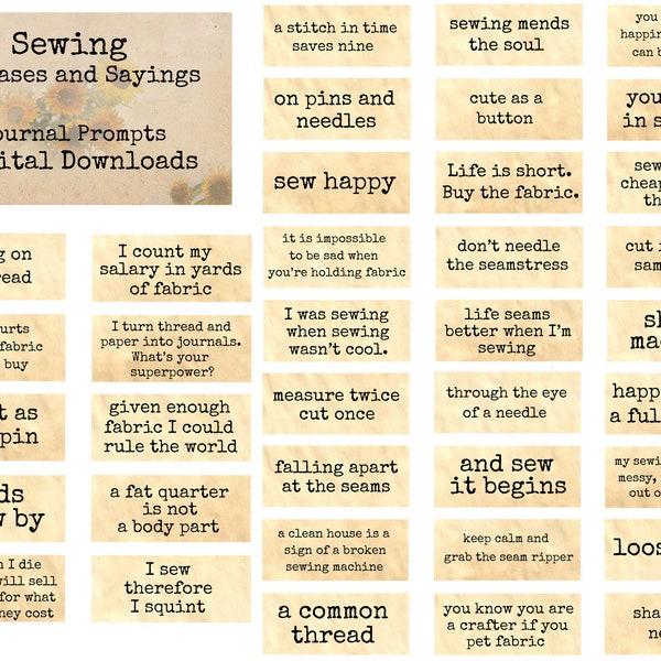 Sewing Quotes - Etsy