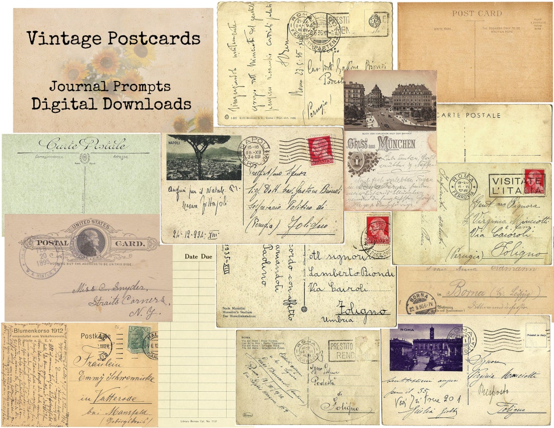 Vintage Postcards - Ephemera Classics, Printable Images, Vintage Art ...