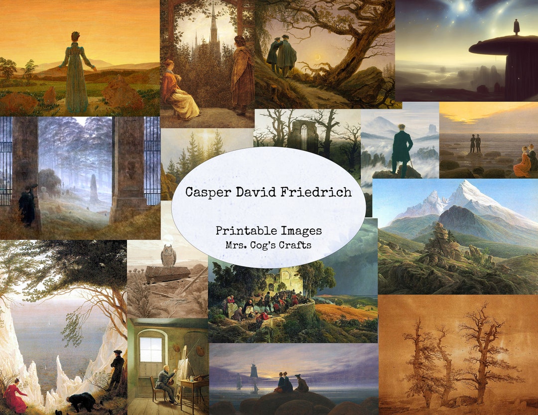 Casper David Friedrich - Printable Images, Digital Ephemera, Vintage ...