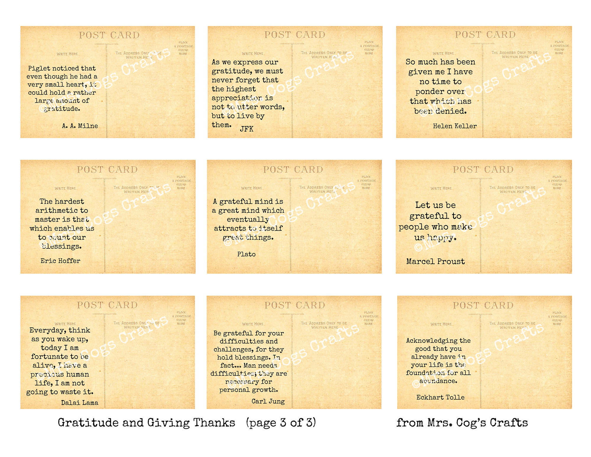 Gratitude and Giving Thanks Words & Quotes - Journal Prompts, Printable ...