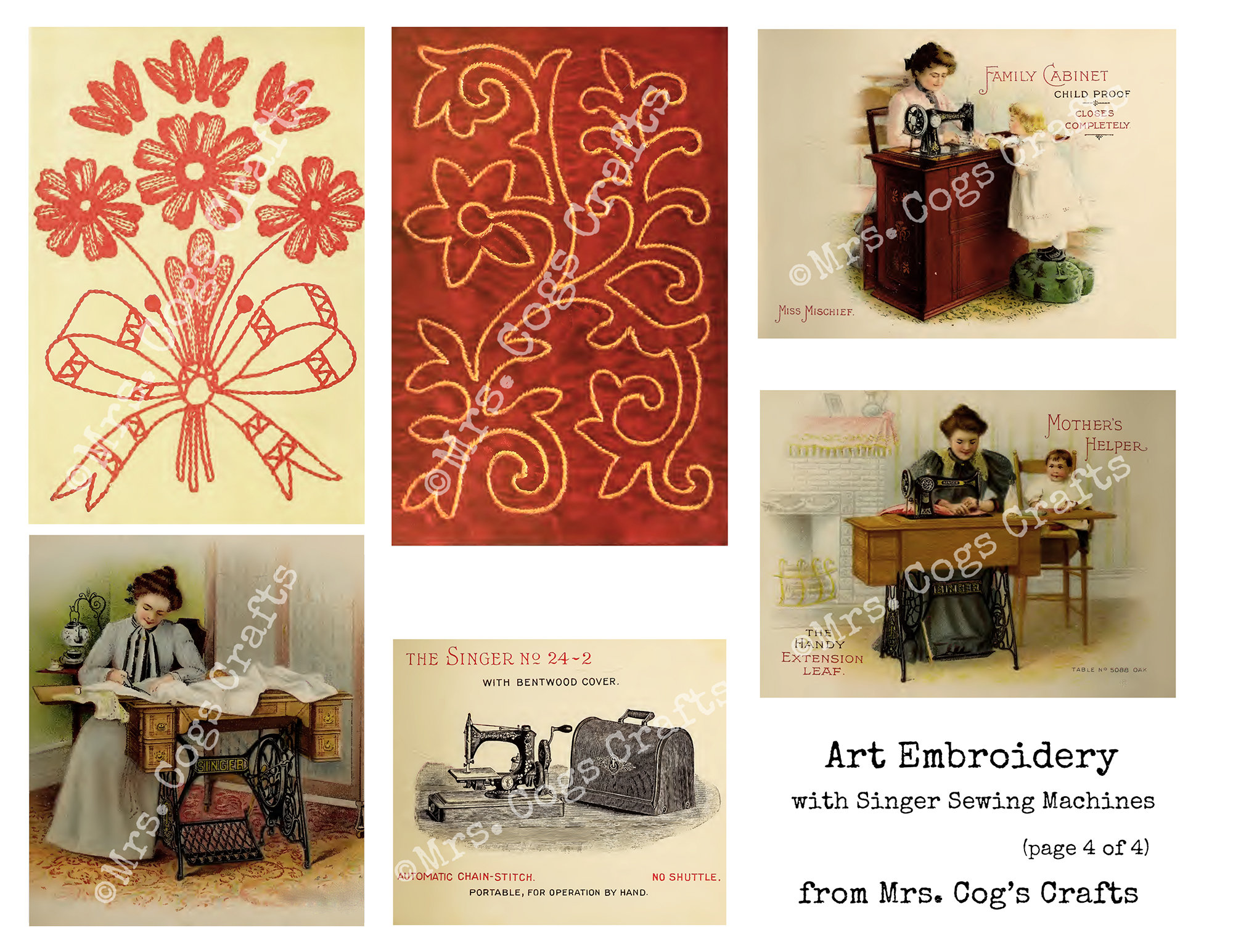 Art Embroidery With Singer Sewing Machines Printable - Etsy