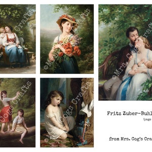 Fritz Zuber-buhler - Printable Images, Vintage Art, Instant Download ...