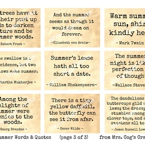 Summer Words & Sayings - Journal Prompts, Printable Words, Instant ...