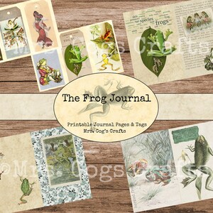 The Frog Journal - Junk Journal Kit, Printable Journal, Digital Journal ...