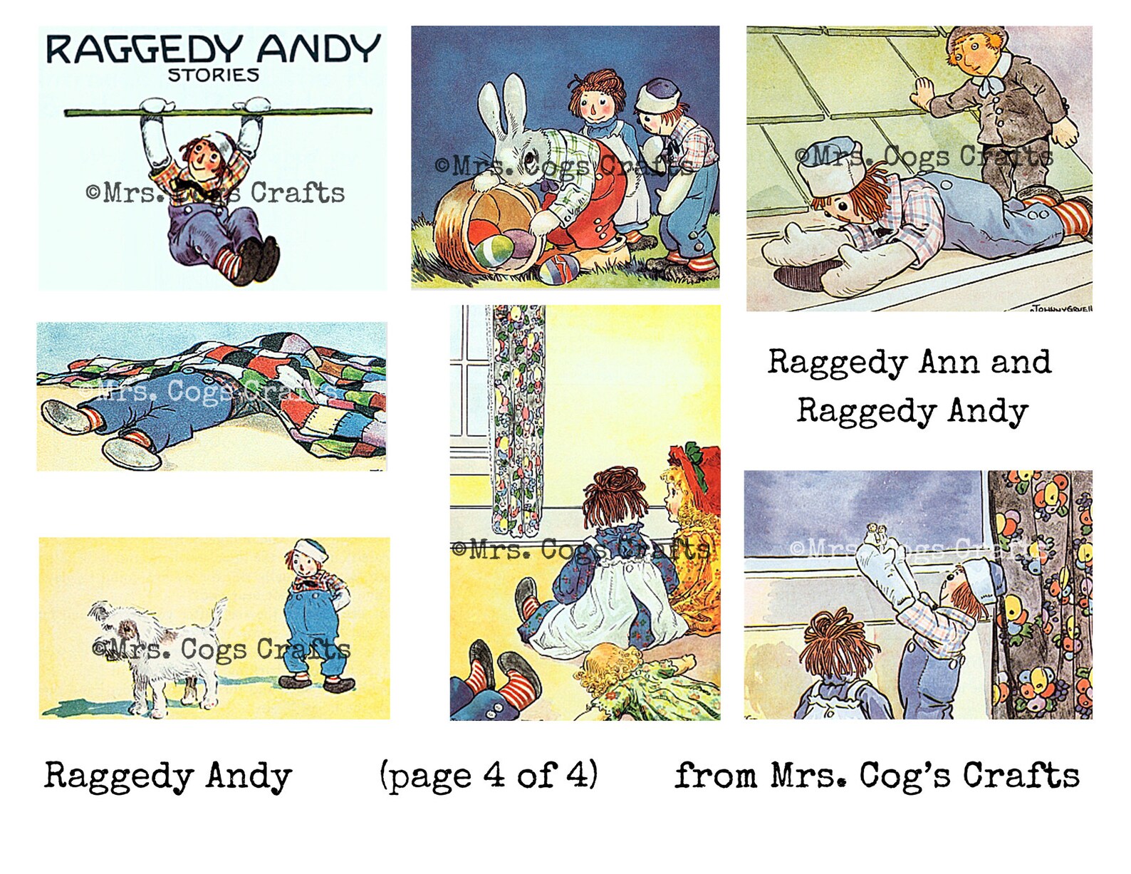 Raggedy Andy Digital Ephemera Classics Digital Images - Etsy