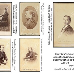 Harriet Tubman, Abolitionists and Suffragettes - Digital Ephemera ...