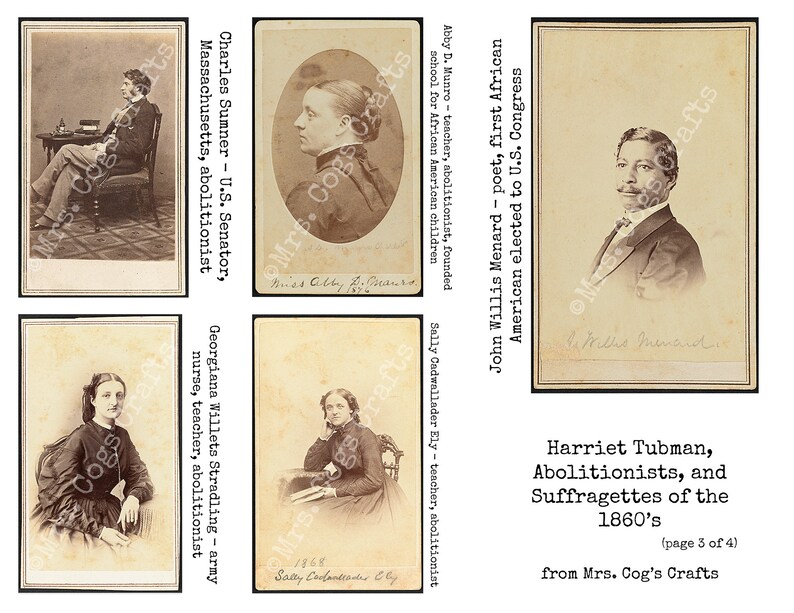 Harriet Tubman, Abolitionists and Suffragettes - Digital Ephemera ...