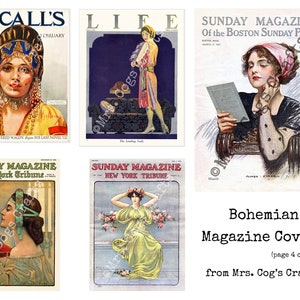Bohemian Magazine Covers - Printable Images, Ephemera, Vintage Art ...