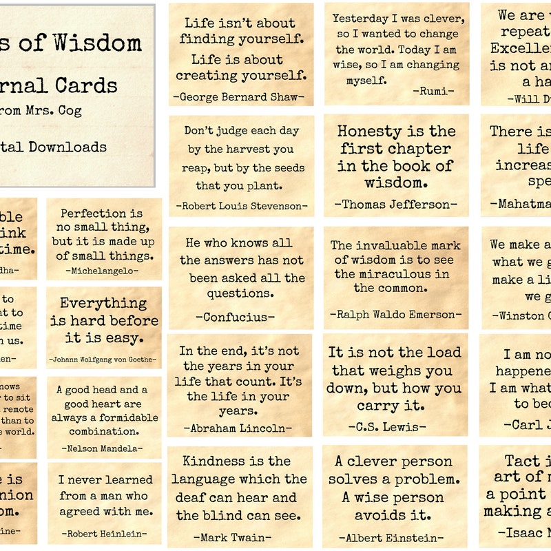 Wisdom Quotes - Etsy