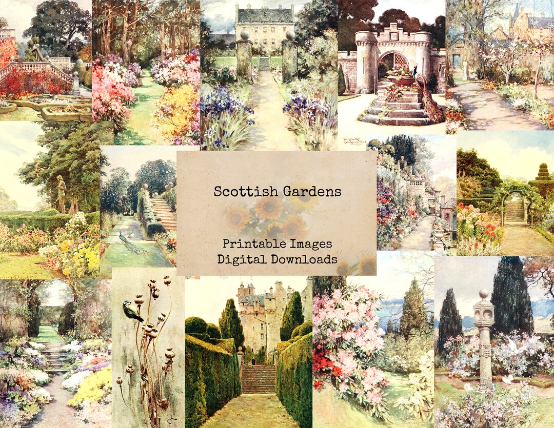 Scottish Gardens - Ephemera Classics, Printable Images, Vintage Art ...