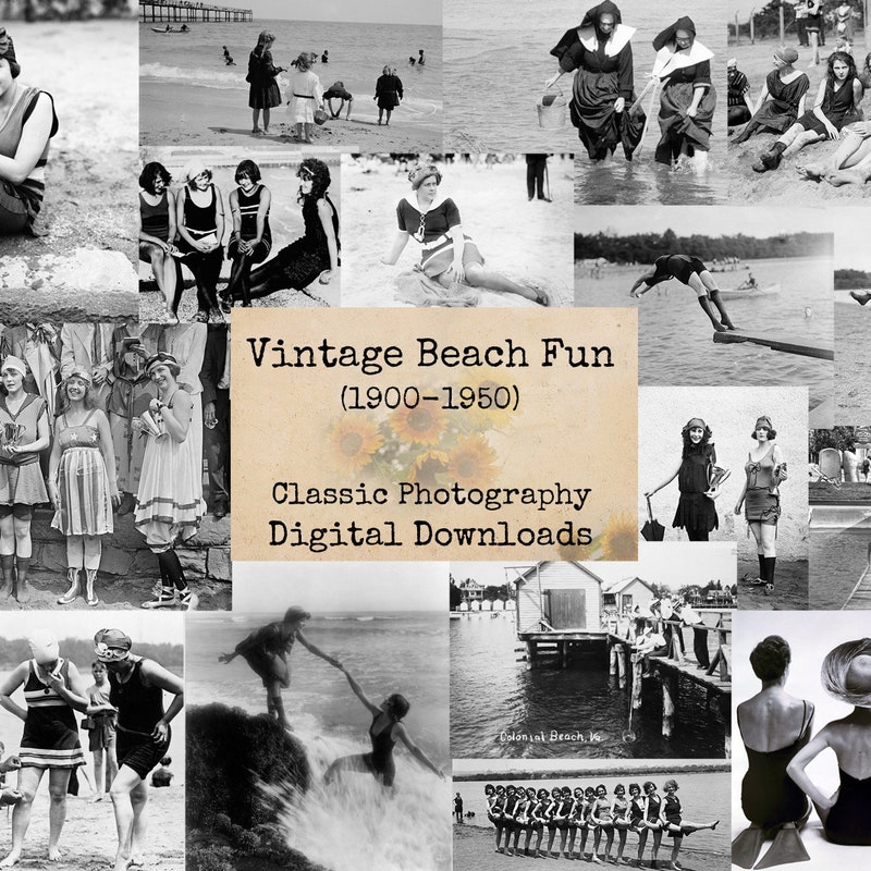 Vintage Beach Art Photos - Etsy UK