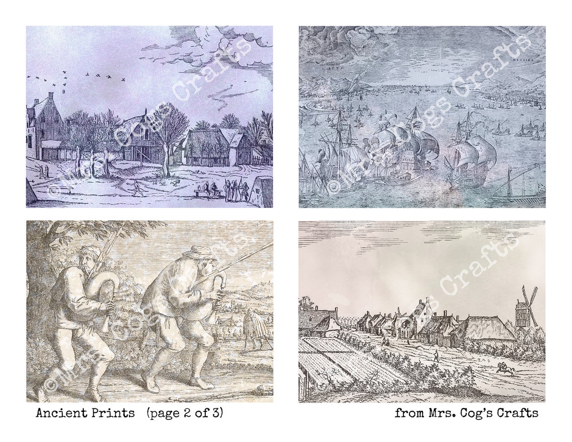 Ancient Prints - Printable Images, Antique Illustrations, Digital ...