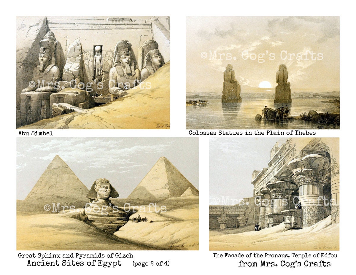 Ancient Sites of Egypt Digital Images Digital Downloads - Etsy