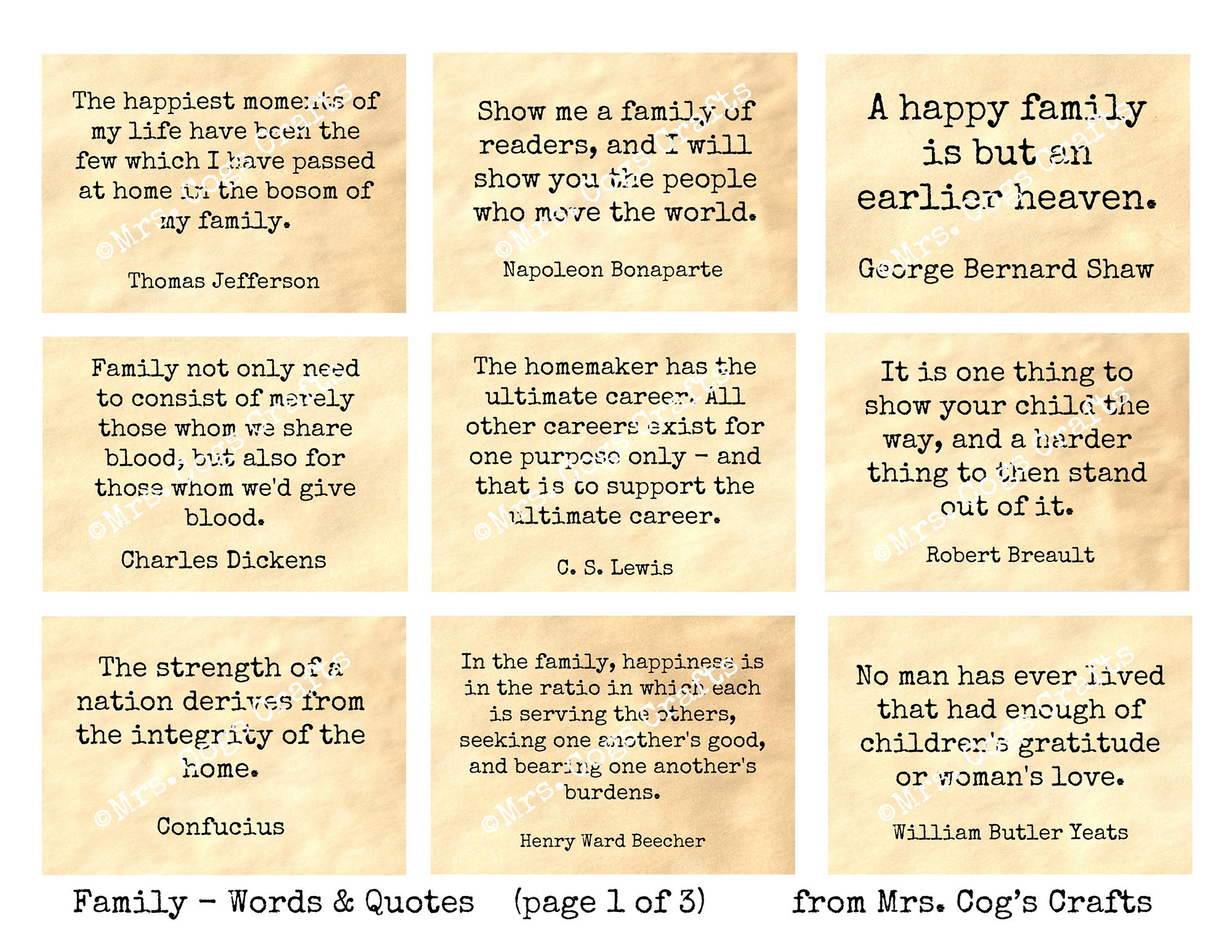 Family Words & Quotes Journal Prompts Printable Words - Etsy