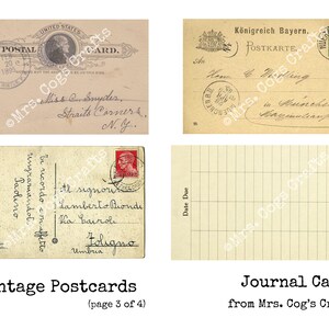Vintage Postcards Ephemera Classics, Printable Images, Vintage Art ...