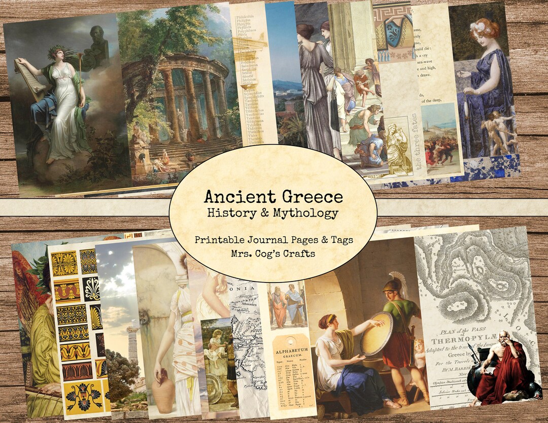 Ancient Greece Journal - History and Mythology, Printable Journal ...