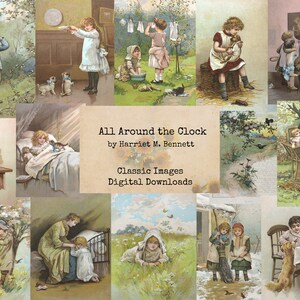 All Around the Clock - Printable Images, Ephemera Classics, Digital ...