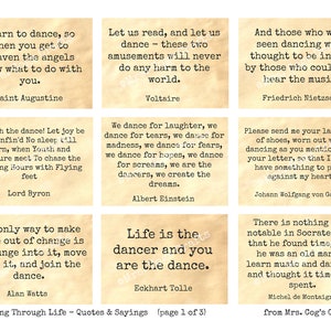 Dancing Through Life - Journal Prompts, Printable Words, Instant ...