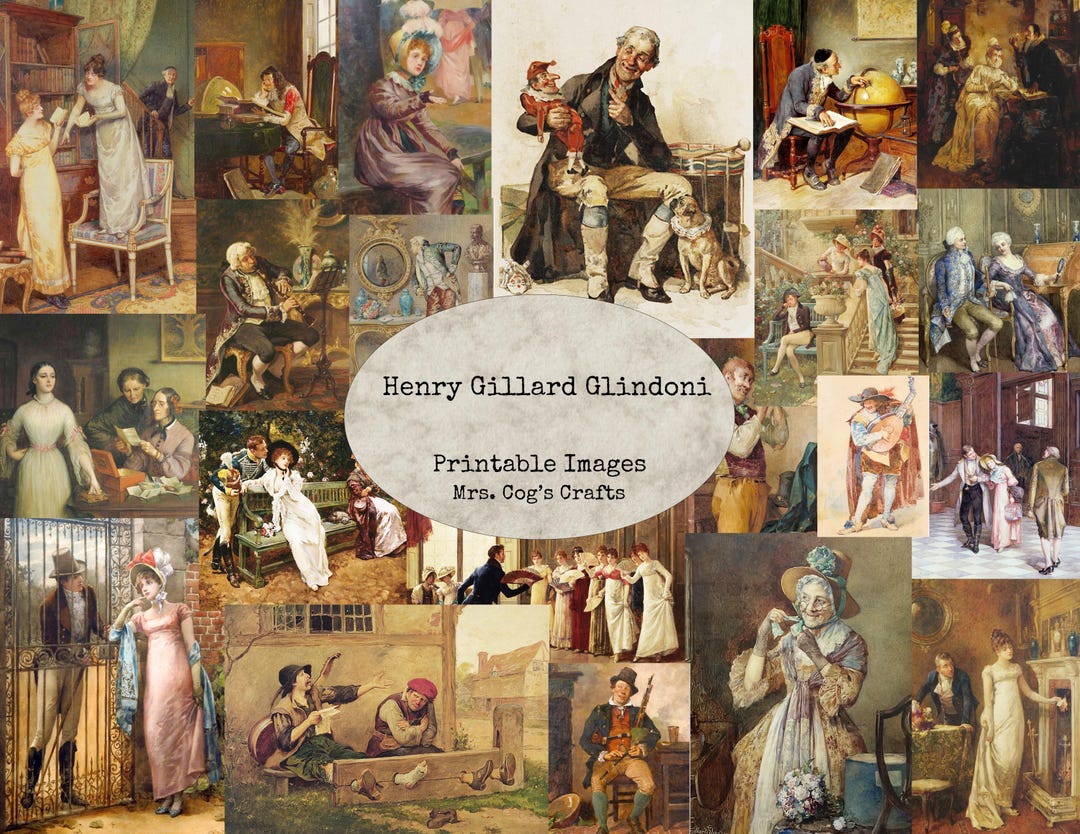Henry Gillard Glindoni - Printable Images, Digital Ephemera, Vintage ...