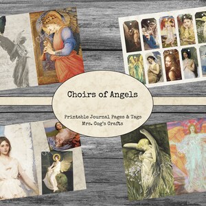 Choirs of Angels Journal - Printable Journal Pages, Digital Journal ...