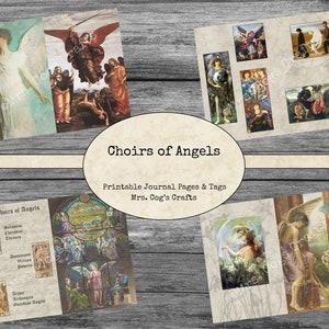Choirs of Angels Journal - Printable Journal Pages, Digital Journal ...