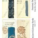 Textiles & Library Cards Digital Images, Printable Index Cards, Instant ...