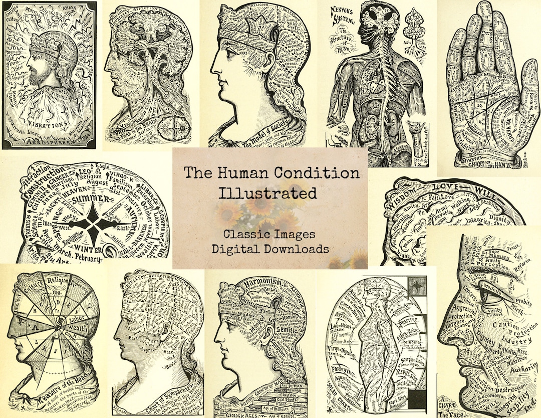 The Human Condition Illustrated - Digital Ephemera Classics, Printable ...