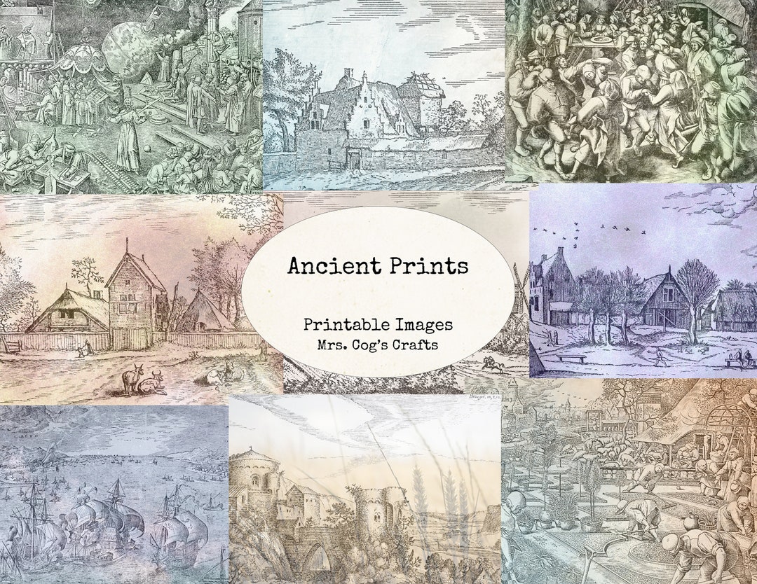 Ancient Prints - Printable Images, Antique Illustrations, Digital ...