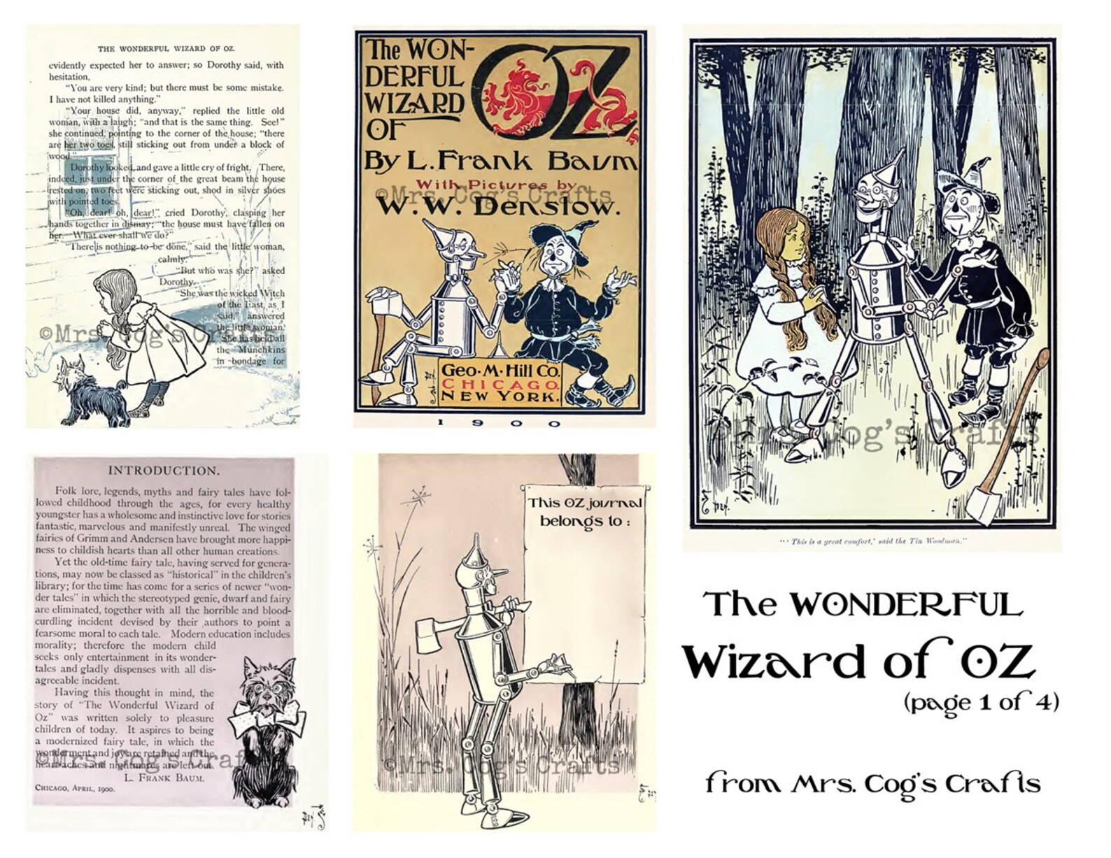 The Wonderful Wizard of Oz - Digital Ephemera Classics, Digital Images ...