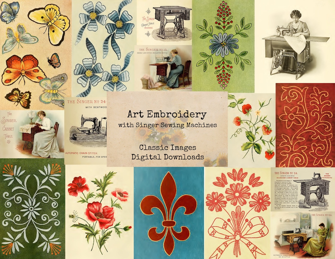 Art Embroidery With Singer Sewing Machines - Printable Stitching ...