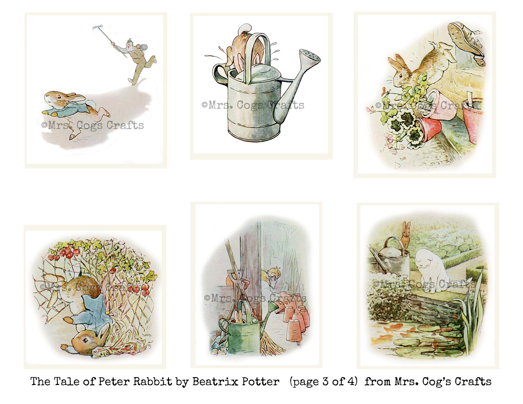 The Tale of Peter Rabbit by Beatrix Potter Ephemera - Etsy
