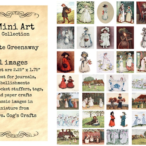 Mini Art Beautiful Faces Printable Images Digital - Etsy