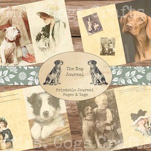 The Dog Journal - Junk Journal Kit, Printable Journal, Digital Journal ...