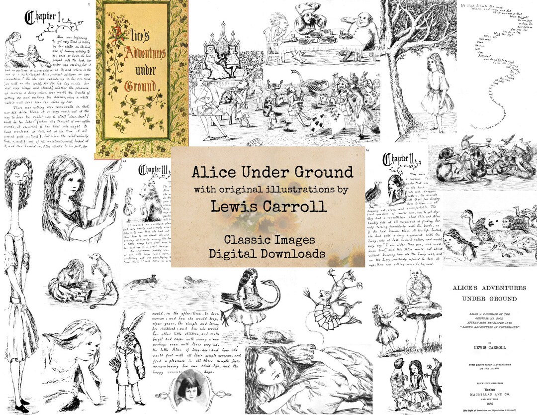 Alice Under Ground - Illustrated by Lewis Carroll - Ephemera Classics ...