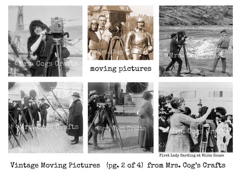 Vintage Moving Pictures Digital Ephemera Digital Images - Etsy