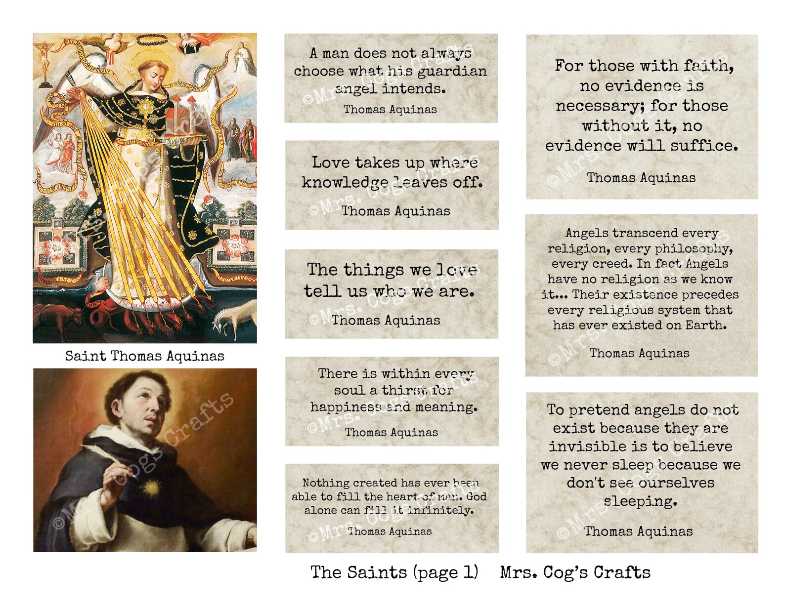 Blessed Saints - Printable Images & Quotes, Journal Prompts, Wise Words ...