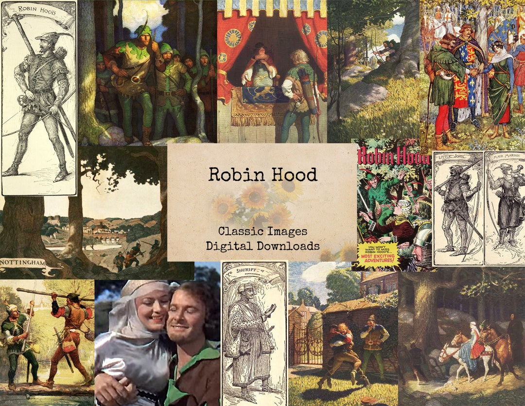 Robin Hood - Printable Images, Ephemera Classics, Digital Images ...