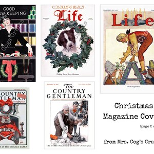 Christmas Magazine Covers - Printable Images, Ephemera, Vintage Art ...