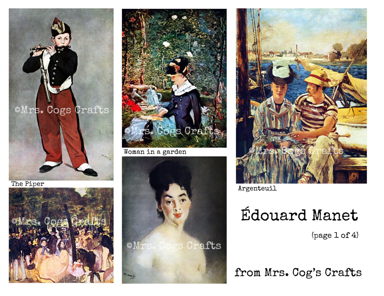 The Modern Art of Édouard Manet - Digital Ephemera Classics, Digital ...