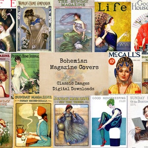 Bohemian Magazine Covers Printable Images, Ephemera, Vintage Art ...