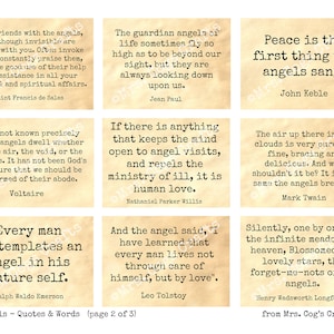 Angels - Quotes & Words - Journal Prompts, Printable Words, Instant ...