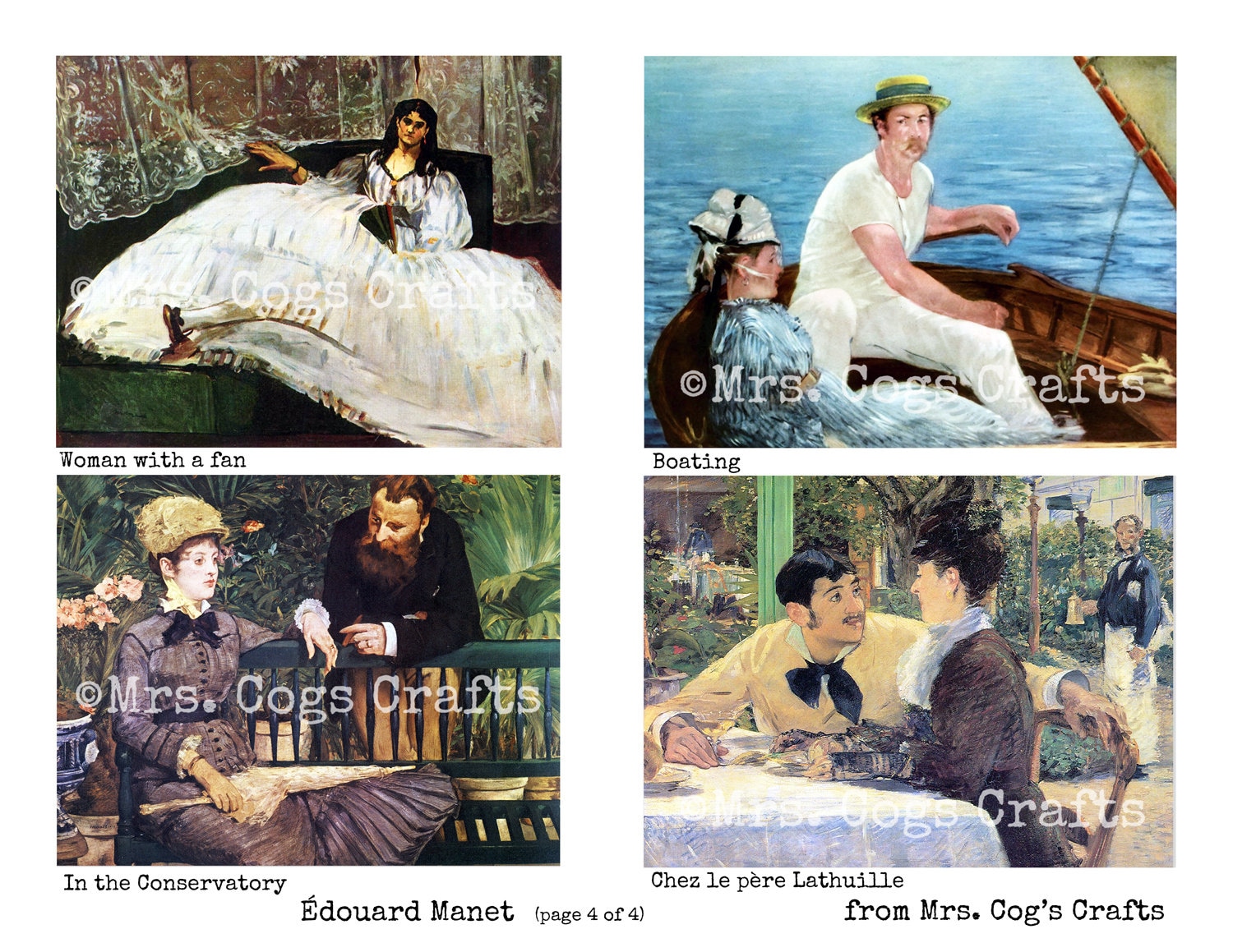 The Modern Art of Édouard Manet - Digital Ephemera Classics, Digital ...