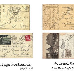 Vintage Postcards - Ephemera Classics, Printable Images, Vintage Art ...