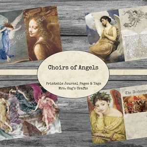 Choirs of Angels Journal - Printable Journal Pages, Digital Journal ...