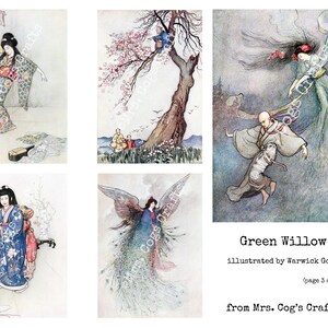 Green Willow - A Japanese Folktale - Warwick Goble, Printable Images ...