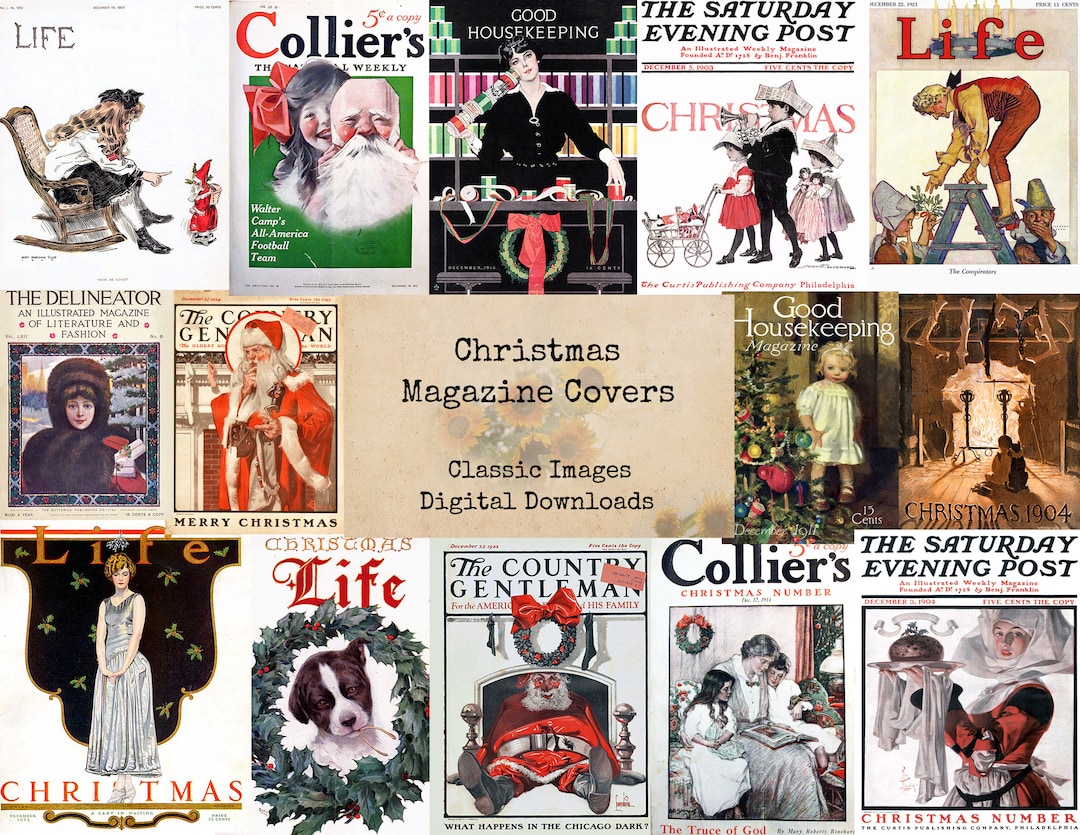 Christmas Magazine Covers - Printable Images, Ephemera, Vintage Art ...