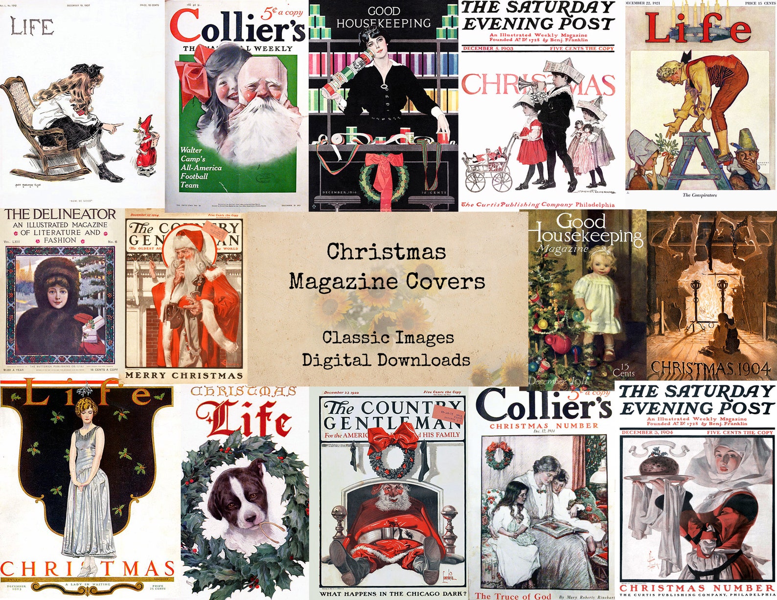 Christmas Magazine Covers - Printable Images, Ephemera, Vintage Art ...